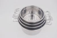 China 19cm Stainless Steel Cooking Pot With Thickened Bottom for sale