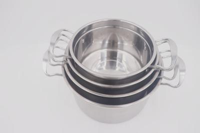 China 19cm Stainless Steel Cooking Pot With Thickened Bottom for sale
