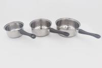 China Stainless Steel Induction Saucepot Set 14cm 16cm 18cm Non-Coating Stew Pot for sale