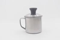China Customized 11cm Stainless Steel Tea Mug Metal Travel Cup with Lid 255g for sale