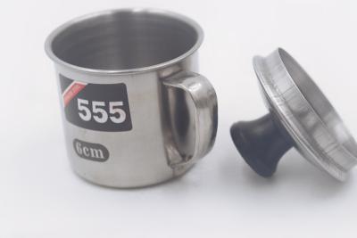 China 10cm Stainless Steel Drinking Cup with Bakelite Knobs 215g for sale