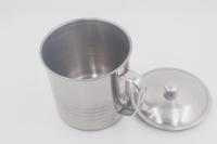 China 7cm Stainless Steel Portable Travel Mug with Handle for Tea Coffee Milk Water for sale