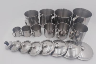 China 11cm Stainless Steel Milk Cup Food Safe Mirror Polishing Tea Mug for sale