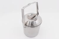 China 1.5L Stainless Steel Food Storage Pot with Lid Handle for Outdoor Picnic Travel for sale
