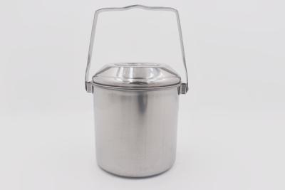 China Lightweight 0.42mm Stainless Steel Food Carrier 0.123cbm 20.6kg with Big Handle for sale
