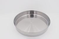 China Stainless Steel Round Baking Tray Set 28cm 32cm 36cm Deep Dish Pie Pan for sale