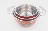 China 18cm Multi Functional Stainless Steel Boil Soup Pot for Home and Picnic for sale