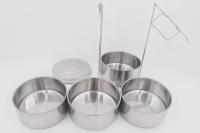 China 20cm Portable Divided Stainless Steel Lunch Box Kitchen Accessories for sale