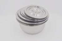 China 10pcs Stainless Steel Stock Pot Set 15-27cm Cooking Basin with Lids for sale