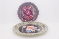 China Chromatic Stainless Steel Serving Plate 30cm Dinner Food Dish 0.063cbm for sale