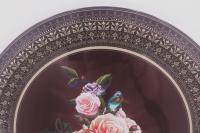 China Stackable 36cm Wedding Dinner Plates Decorative Flower Bone China Dishes for sale