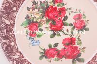 China 55cm Stainless Steel Serving Tray Wedding Plates Set Round Dish for Party for sale