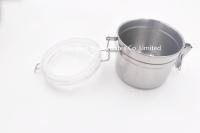 China Airtight Stainless Steel Storage Jar 0.13cbm Kitchenware Buffet Serving Canister for sale