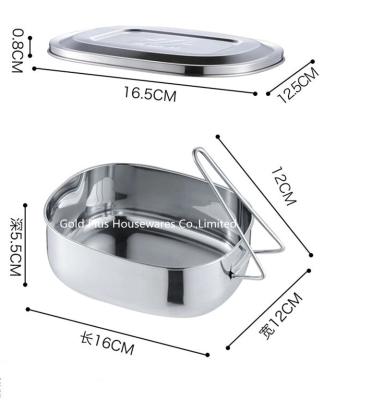 China 16cm 304 Stainless Steel Insulated Lunch Box 730ml Leak Proof for Kids for sale