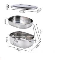 China 900ml 2 Layer 304 Stainless Steel Thermal Tiffin Bento Box for Kids for sale