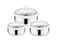 China 6 Piece Stainless Steel Cookware Set 1L 2L 4L Pots Energy Saving Insulated for sale