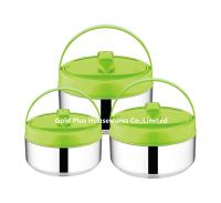 China Stainless Steel Thermos Food Warmer Container Set 1L 2L 4L Double Heat Preservation for sale