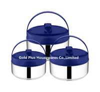 China Stainless Steel Insulated Food Bowl Set 6pcs Keep Warm Noodle Bowls with Lids 1L 2L 4L for sale