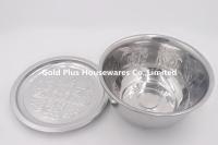 China 20cm Stainless Steel Soup Stock Pot with Cover 170g Kitchen Basin for sale