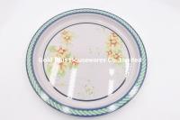 China 45cm Round Anti Slip Stainless Steel Serving Tray Temple Fruit Dish for sale