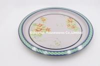 China Party Tinplate Round Dish Serving Tray Wedding Plates Set for sale