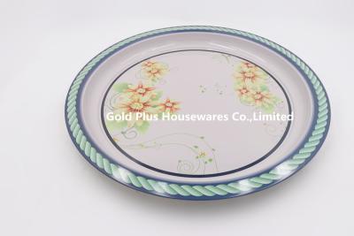 China Party Tinplate Round Dish Serving Tray Wedding Plates Set for sale