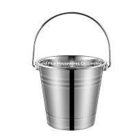 China 2L Stainless Steel Ice Bucket 15.5cm Caliber Wine Champagne Cooler for Outdoor for sale