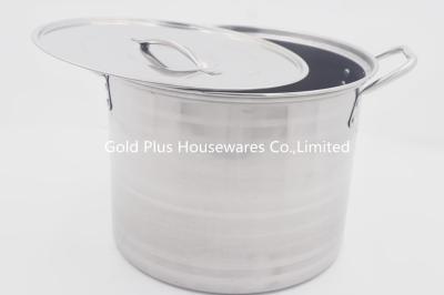 China 13.5L Stainless Steel Cooking Pot with Cover Turnover Barrels 24-30cm Diameter for sale