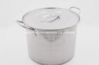China Stainless Steel Soup Bucket Stock Pot with Lid 0.111CBM 30cm for sale