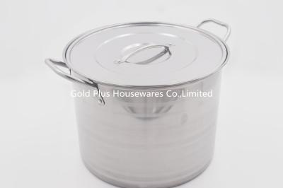 China Stainless Steel Soup Bucket Stock Pot with Lid 0.111CBM 30cm for sale