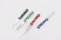 China Stainless Steel Paring Knife 0.8mm Thickness with Hard Plastic Handle Sharp Fruit Knife for sale