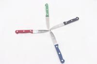 China 18g Stainless Steel Paring Knife Set 0.8mm Thickness Multicolor Kitchen Utility Knife for Fruit Tofu Cutting for sale