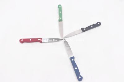 China 18g Stainless Steel Paring Knife Set 0.8mm Thickness Multicolor Kitchen Utility Knife for Fruit Tofu Cutting for sale