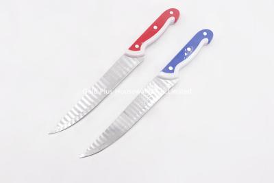 China Custom 8 Inch Stainless Steel Steak Knives Set High Hardness Blade Plastic Handle for sale