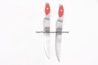 China 8 Inch Stainless Steel Steak Knife Set Hard Plastic Handle Heavy Duty BBQ Kitchen Tool Rust Resistant for sale