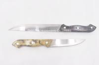 China Handle Grip Heavy Duty Straight Edge Kitchen Knife For Meat Fish Chicken for sale