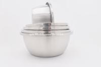 China 304 Stainless Steel Cat Pet Food Bowl 18cm Wall Mounted Anti Overturn Feeder for sale