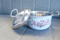 China Stainless Steel Milk Pot 12pcs per Carton Nonstick Cooking Pot for Restaurant Induction Stovetop for sale