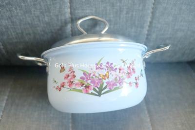 China Commercial Stainless Steel Stock Pot 15.84kg Deep Belly Shaped Non Magnetic Hotel Soup Pot for sale