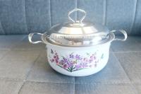 China Stainless Steel Orchid Soup Pot with Lid 12pcs Set 53x42.5x42.5cm Cookware for sale