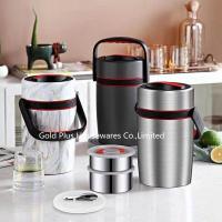 China Stainless Steel Food Jar Flask Insulated Containers 1.6L 2.2L Lunch Box Soup Warmer Pot for sale