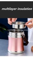 China 1.6L Stainless Steel 3 Layer Insulated Lunch Box with Handle for Outdoor Travel for sale