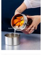 China 2L Stainless Steel Thermal Insulated Lunch Box BPA Free Vacuum Food Jar Pink for sale