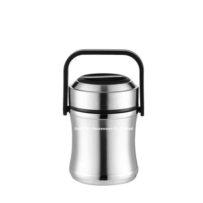 China Wholesale 304 Stainless Steel Tiffin Bento Lunch Box 1.6L Insulated Food Container for Kids for sale