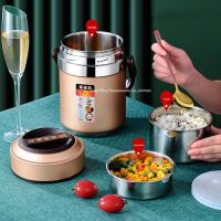 China Factory Direct Vacuum Insulation Stew Can 1.6L Stainless Steel Portable Heat Preservation Bucket Custom Logo for sale