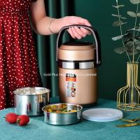 China 1.6L Stainless Steel Insulated Vacuum Food Container Leakproof Thermal Lunch Box for sale