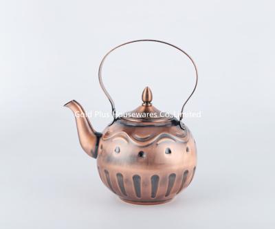 China Hotel Stainless Steel Bronze Water Kettle 14cm 18cm with Filter 1L 2L for sale