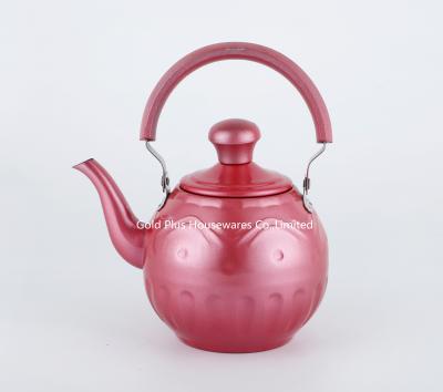 China Pink Whistling Kettle Stainless Steel 1L 1.5L 2L Tea Coffee Pot with Infuser Filter for sale
