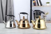China 1L Stainless Steel Soup Pot Kettle with Filter Hot Pot for Coffee Restaurant Use 14cm Diameter for sale
