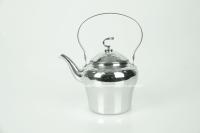 China Stainless Steel Double Wall Teapot 1L 1.5L 2L Stovetop Coffee Kettle Natural Color for sale